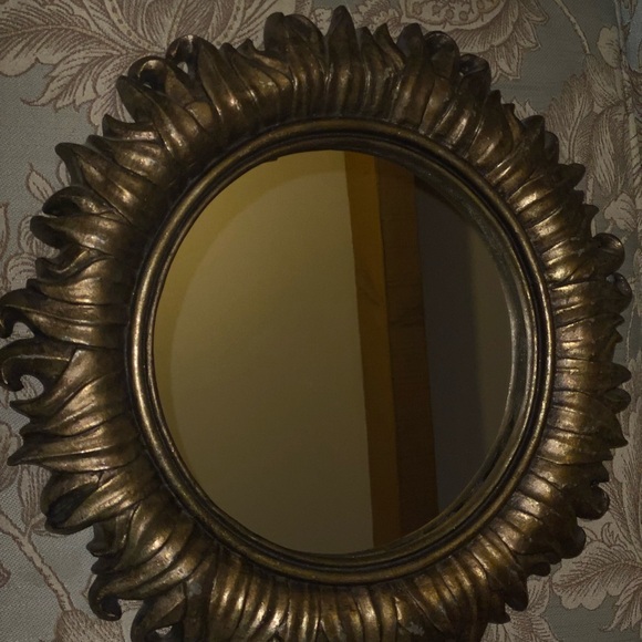 howard elliot | Wall Decor | Howard Elliot Sunburst Gilded Gold Mirror ...